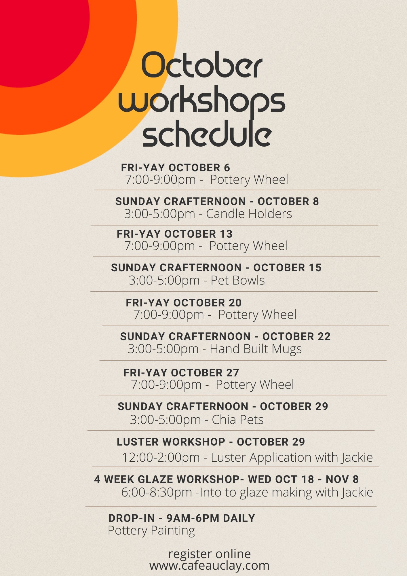 Cafe au Clay Pottery Studio - Vancouver, British Columbia – Café au ...